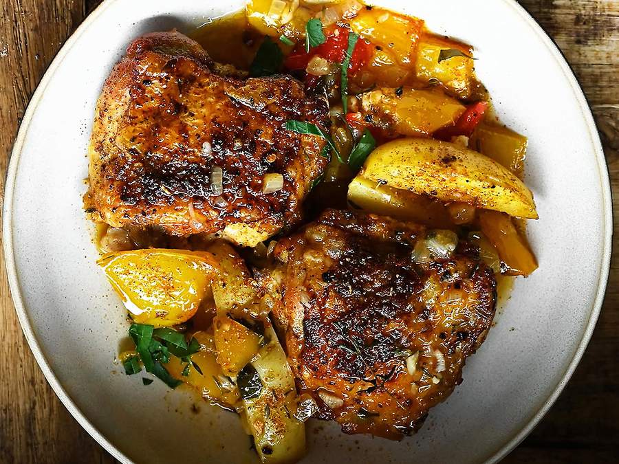 Frango Assado com Batata: Crocância Dourada Perfeita